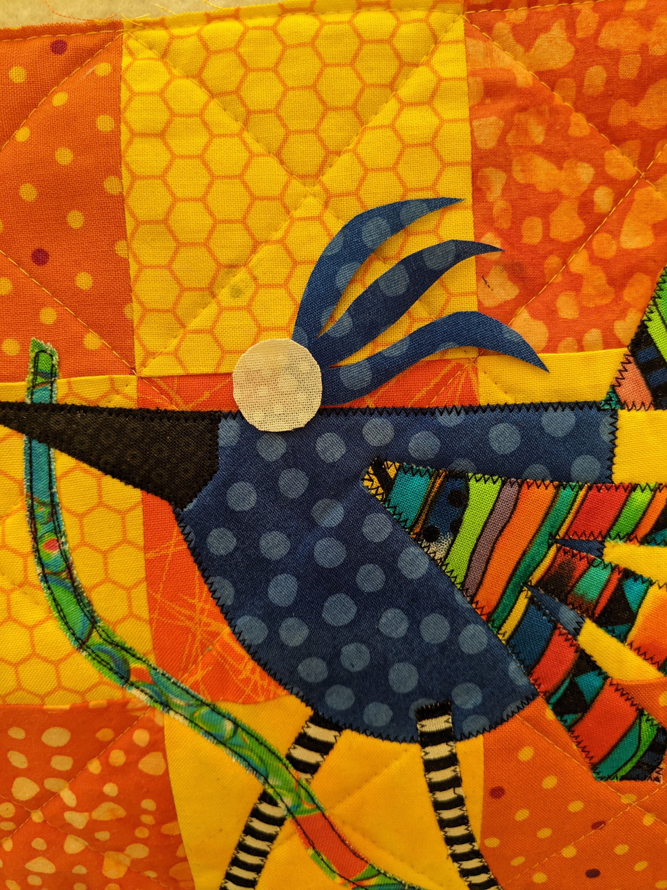 Frederic PDF Pattern - Full Color - Mini Quilt - Quilt Block - Bird ...