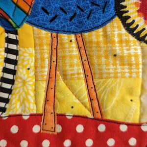 PERRY FABRIC KIT – Raw Edge Applique – Wonky Bird – Mini Quilt ...