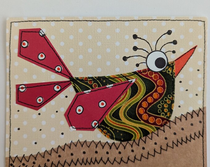 Razbeca's Birds Note Cards - Set of 2 - Custom Designed Wonky Bird ...