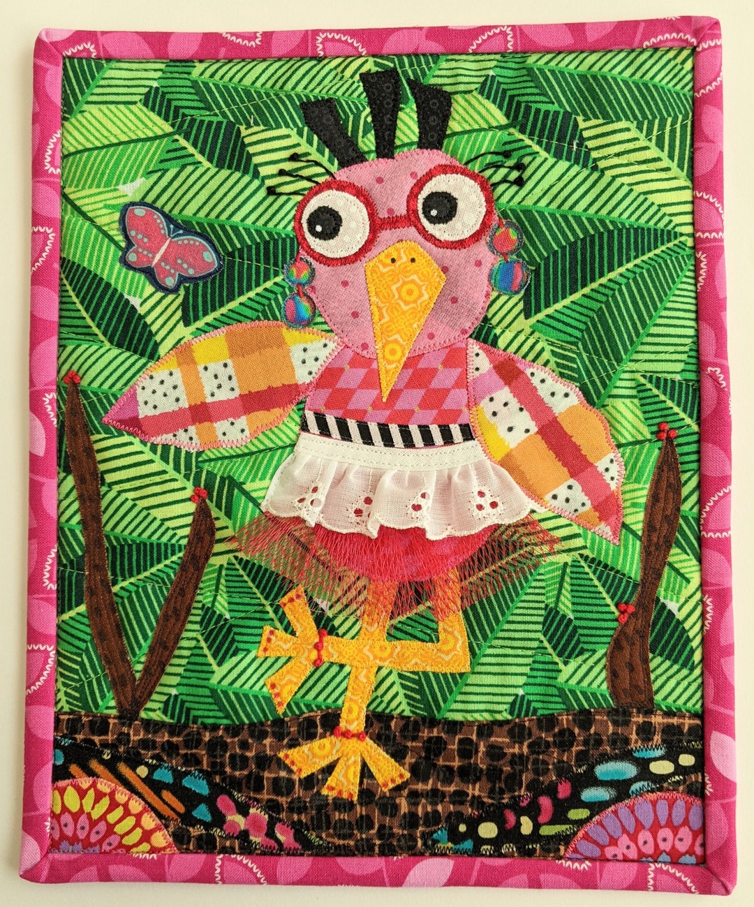 Mia PRINTED Applique Page - Mini Quilt - Quilt Block - Bird Pattern ...