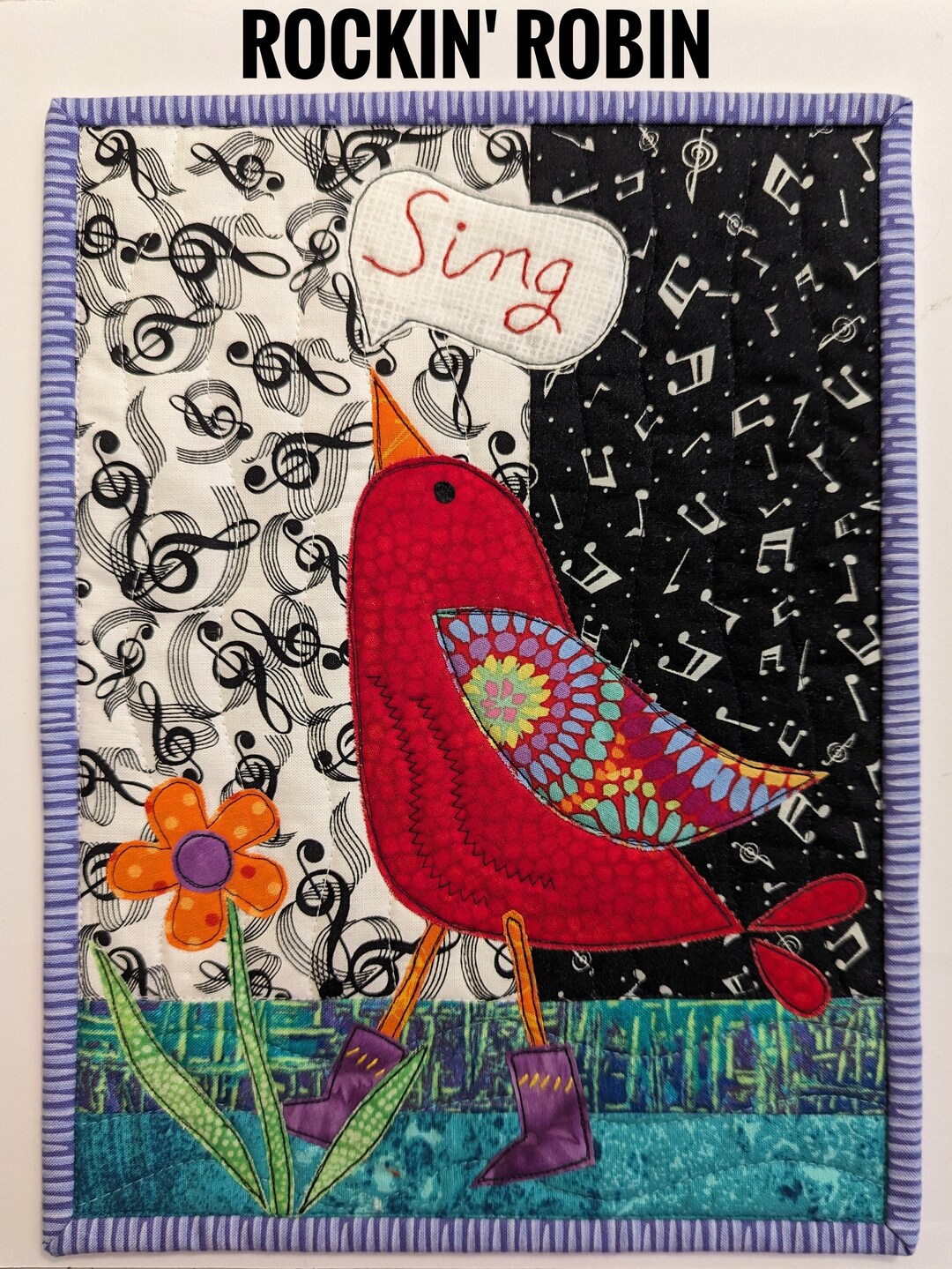 Rocking Robin & Holiday Robin PRINTED Full Color Pattern -make 2 Mini ...