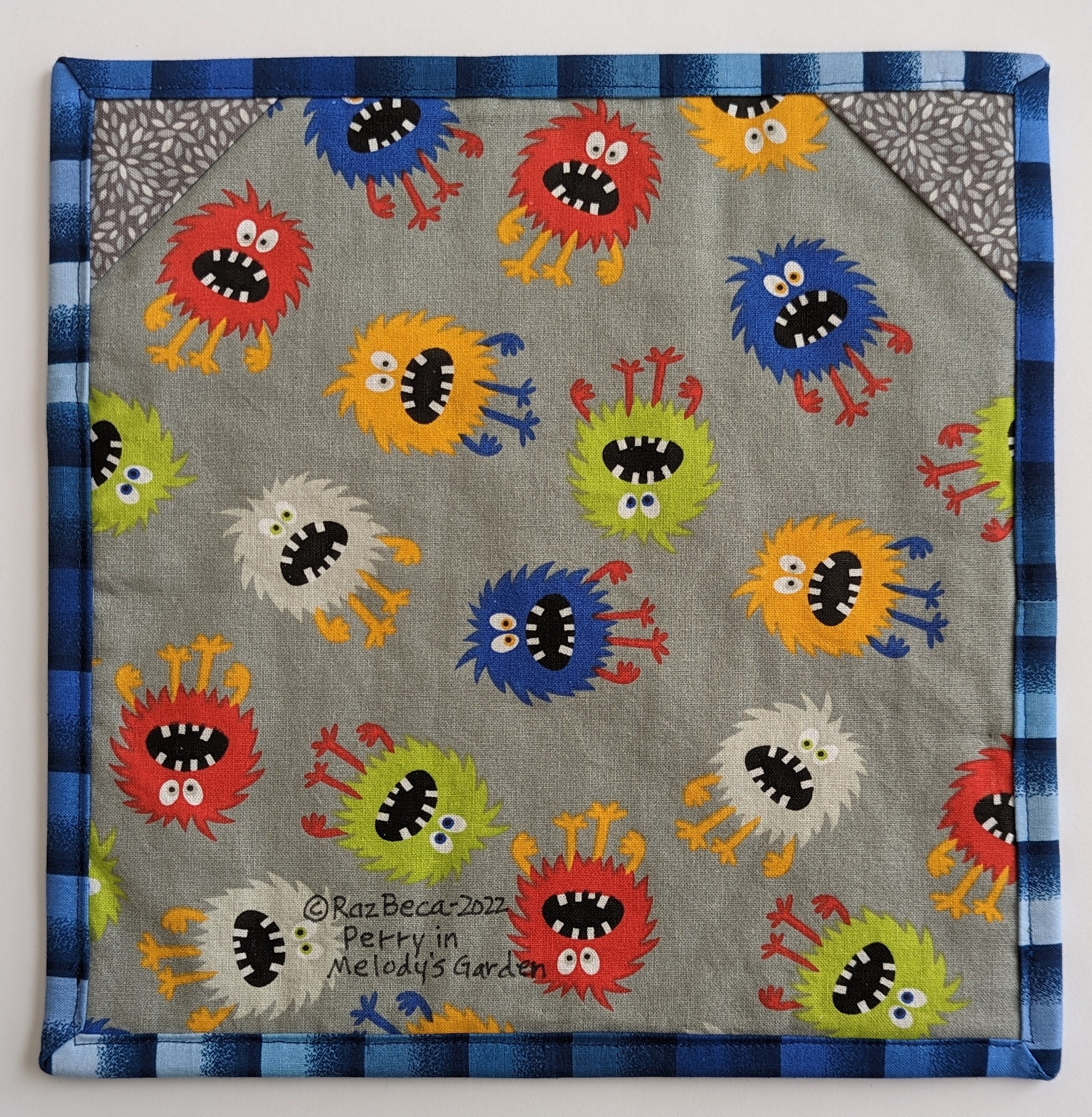 Perry PDF Pattern - Full Color - Mini Quilt- Bird Pattern - Raw Edge ...