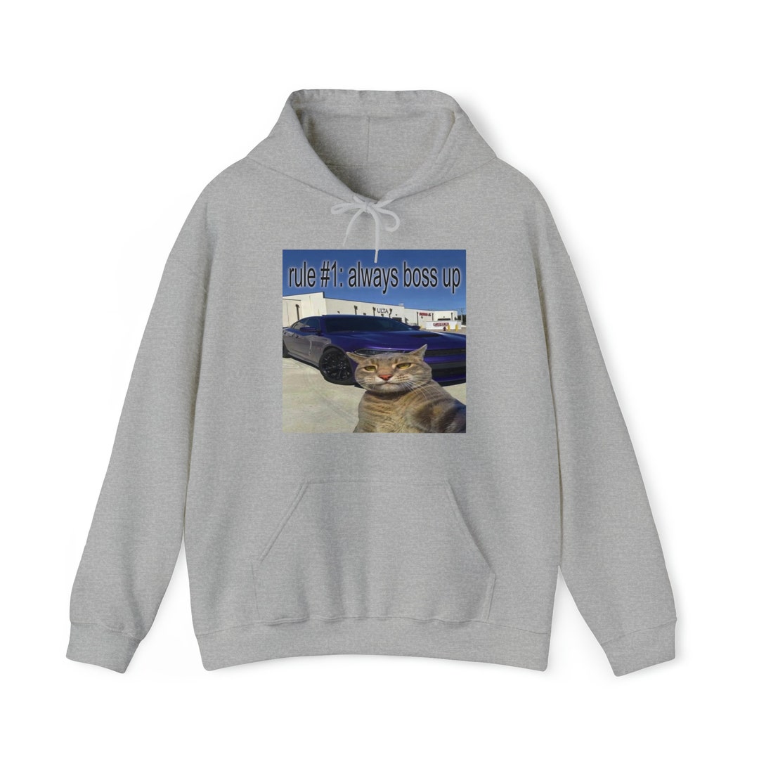 Rule 1 Always Boss up Cat Shirt Cat Meme Positivity - Etsy