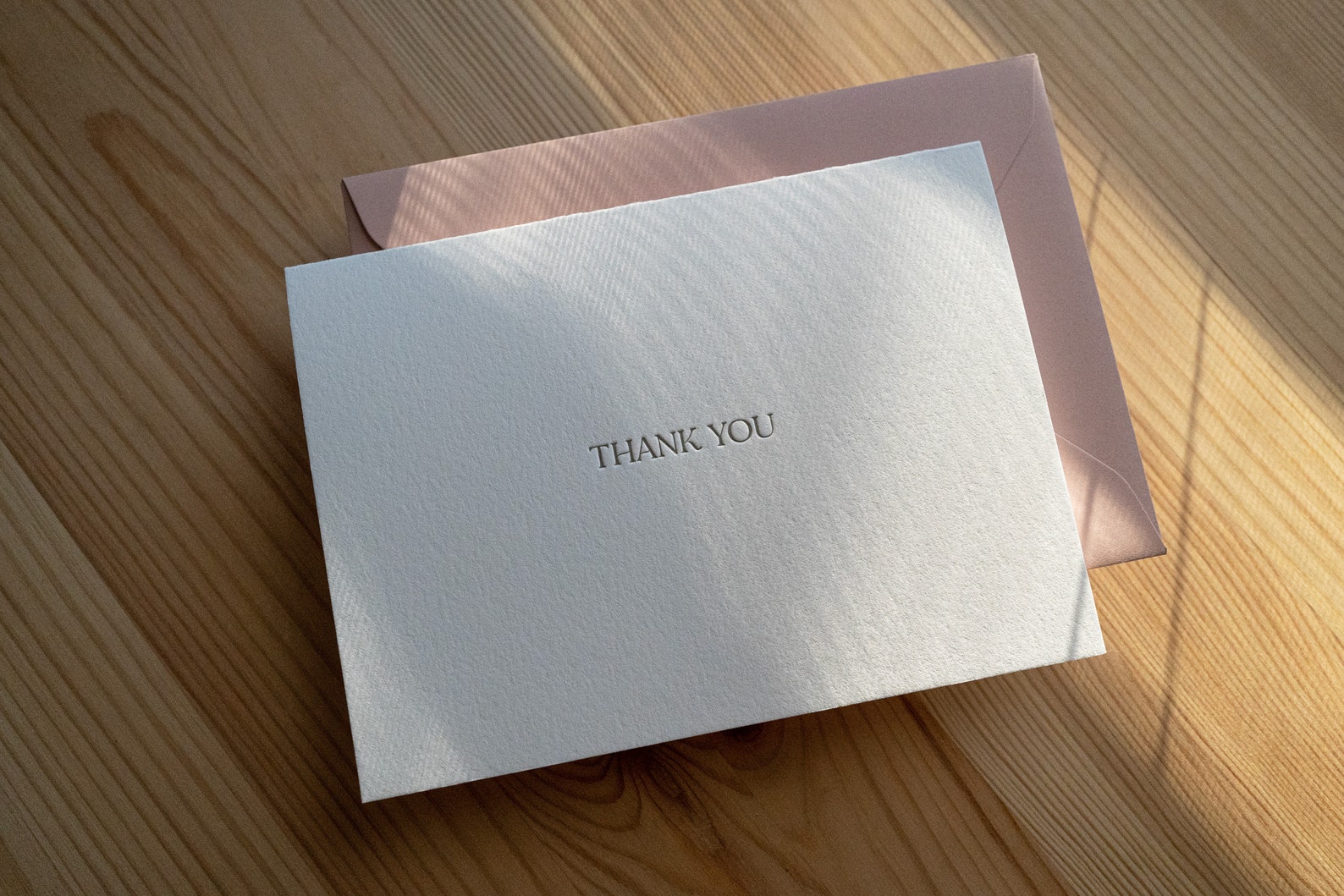 Letterpress Thank You Card, Thank You Note, Thanks Greeting Card, Thank ...