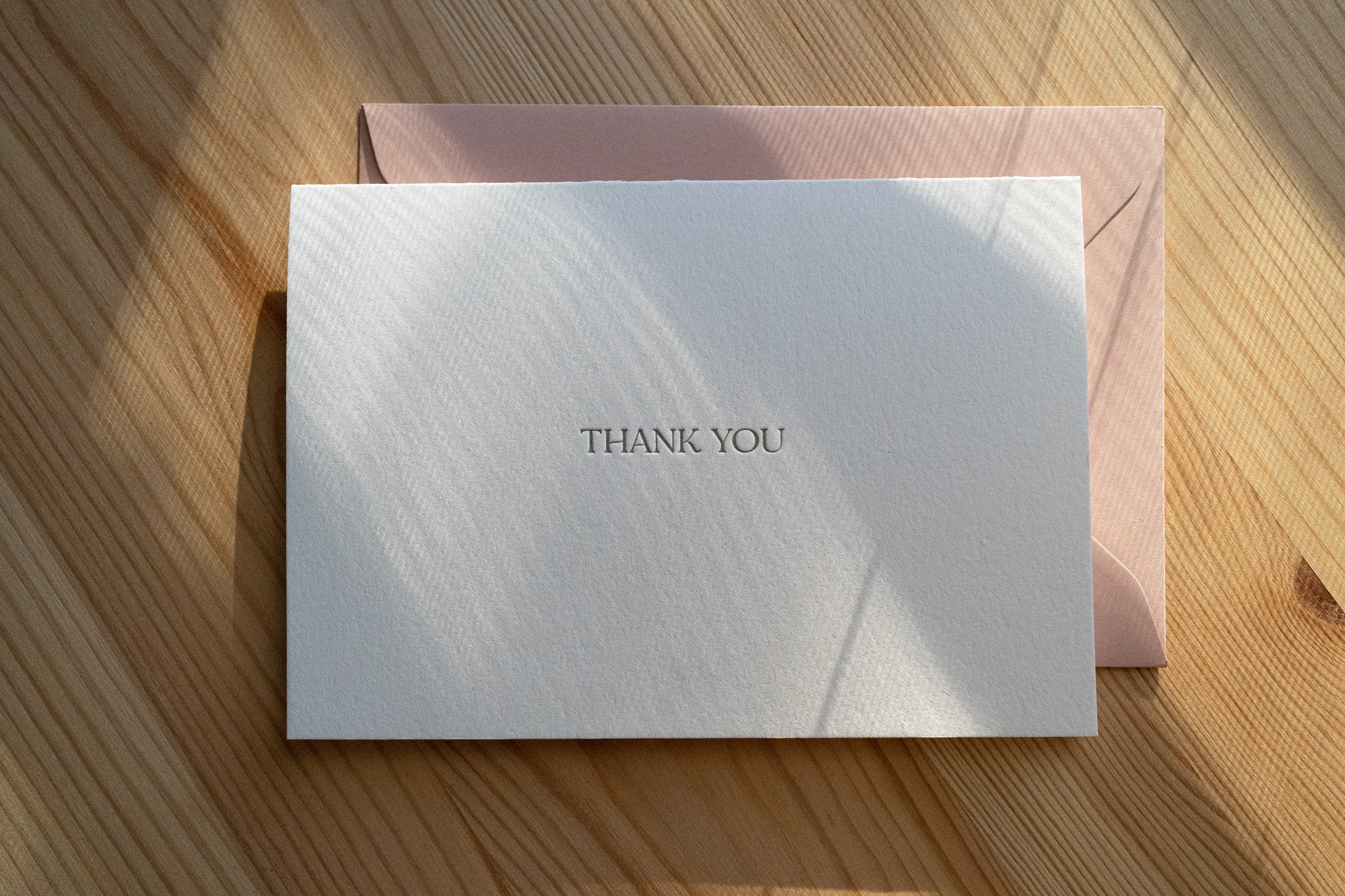 Letterpress Thank You Card, Thank You Note, Thanks Greeting Card, Thank ...