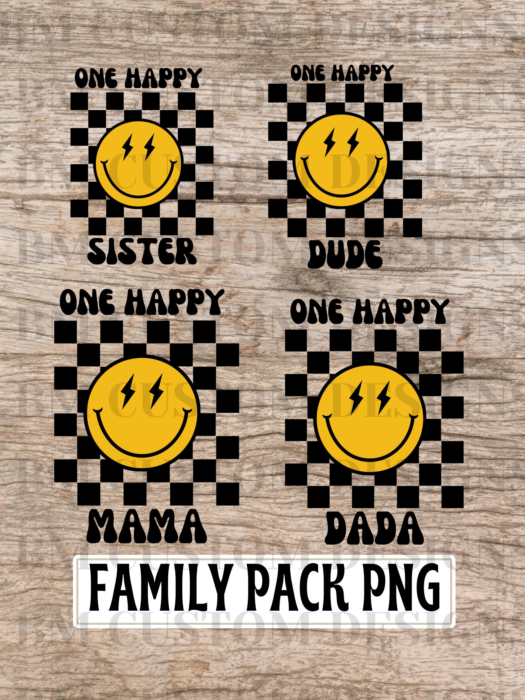 One Happy Family Pack PNG - Etsy
