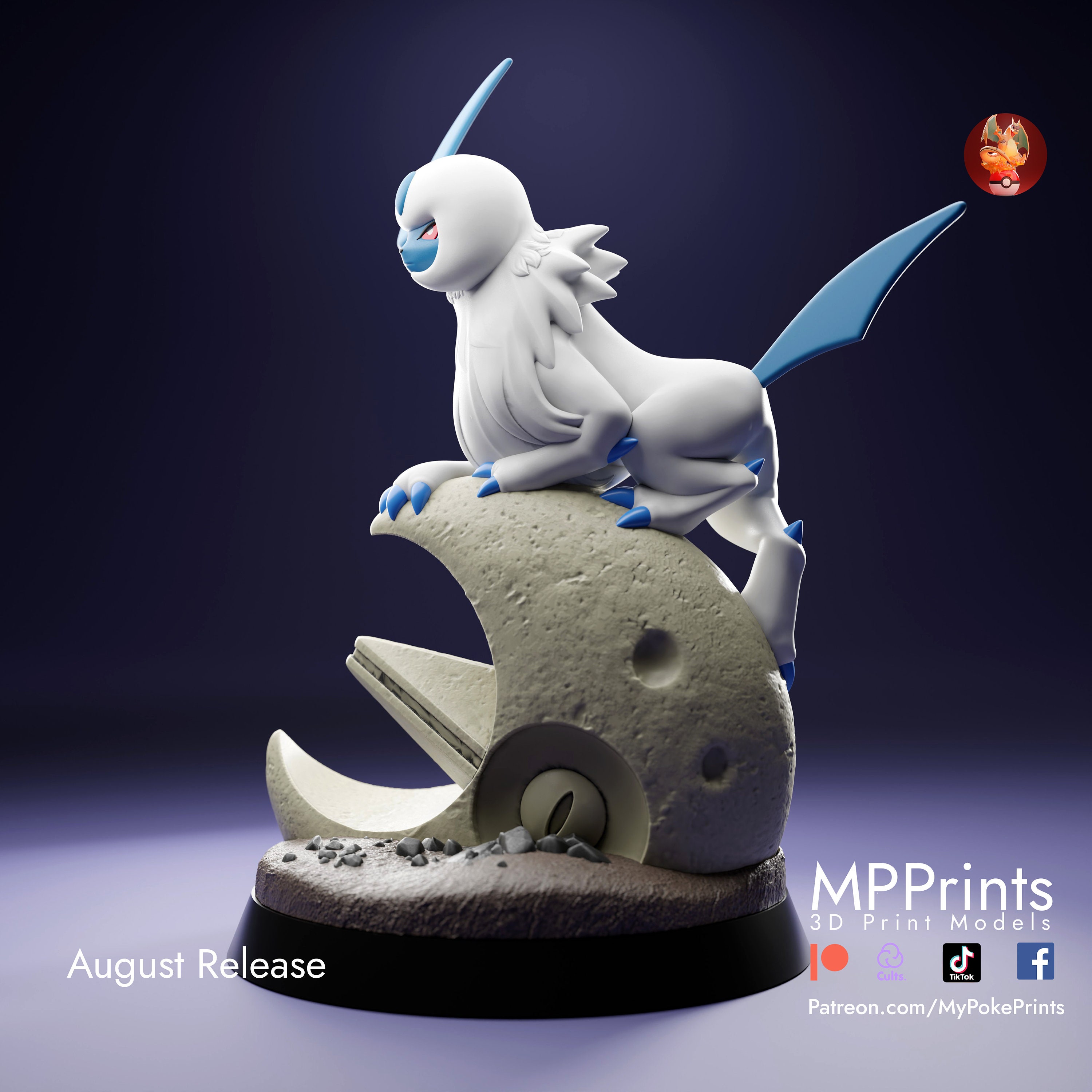 Pokemon Fan-made Absol Figure Mypokeprints 3D Printed - Etsy