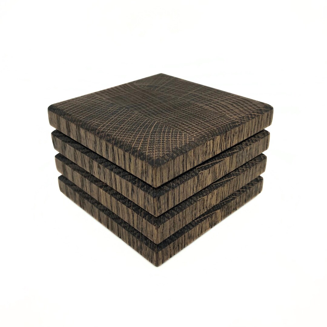 Oak End Grain Coasters - Etsy