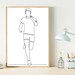 Minimalist Running Line Art Runner Line Art Run Wall Art Print Sport ...
