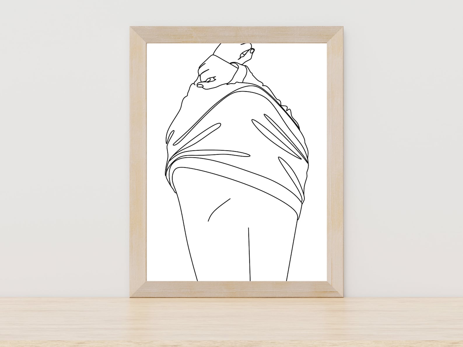 Woman Taking Clothes off Line Art, Woman Body Line Art Print, Female ...