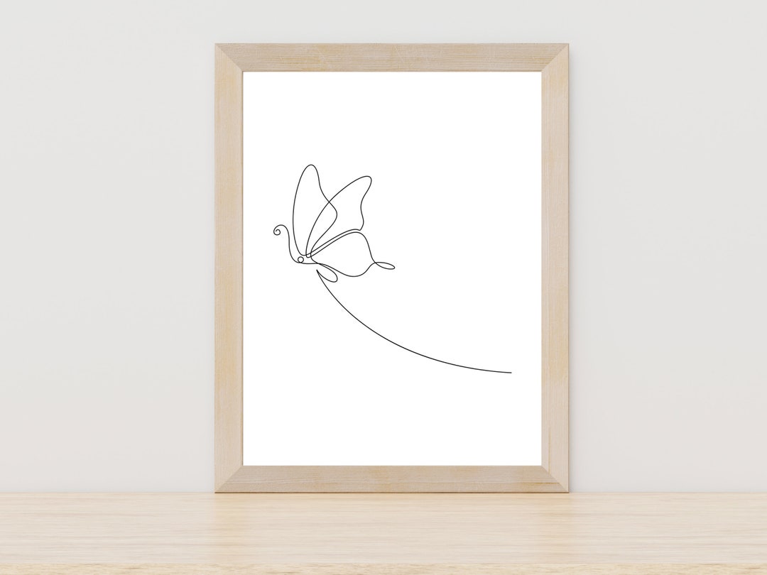 Butterflies Line Art, Line Drawing Art, Minimal Line Art, Butterfly ...