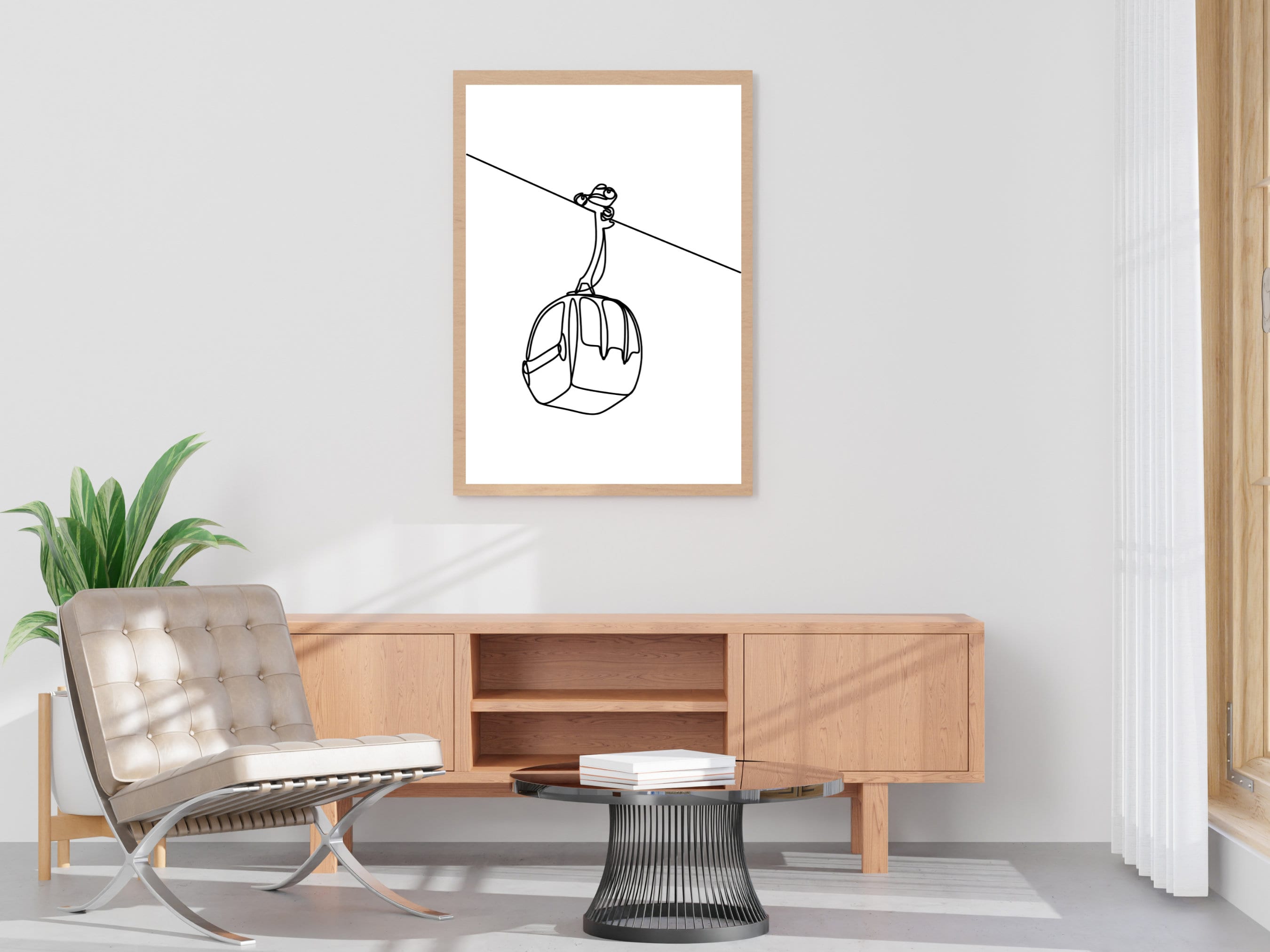 Cable Car Line Art Gondola Lift Cable Car Line Art Cable Car Drawing ...