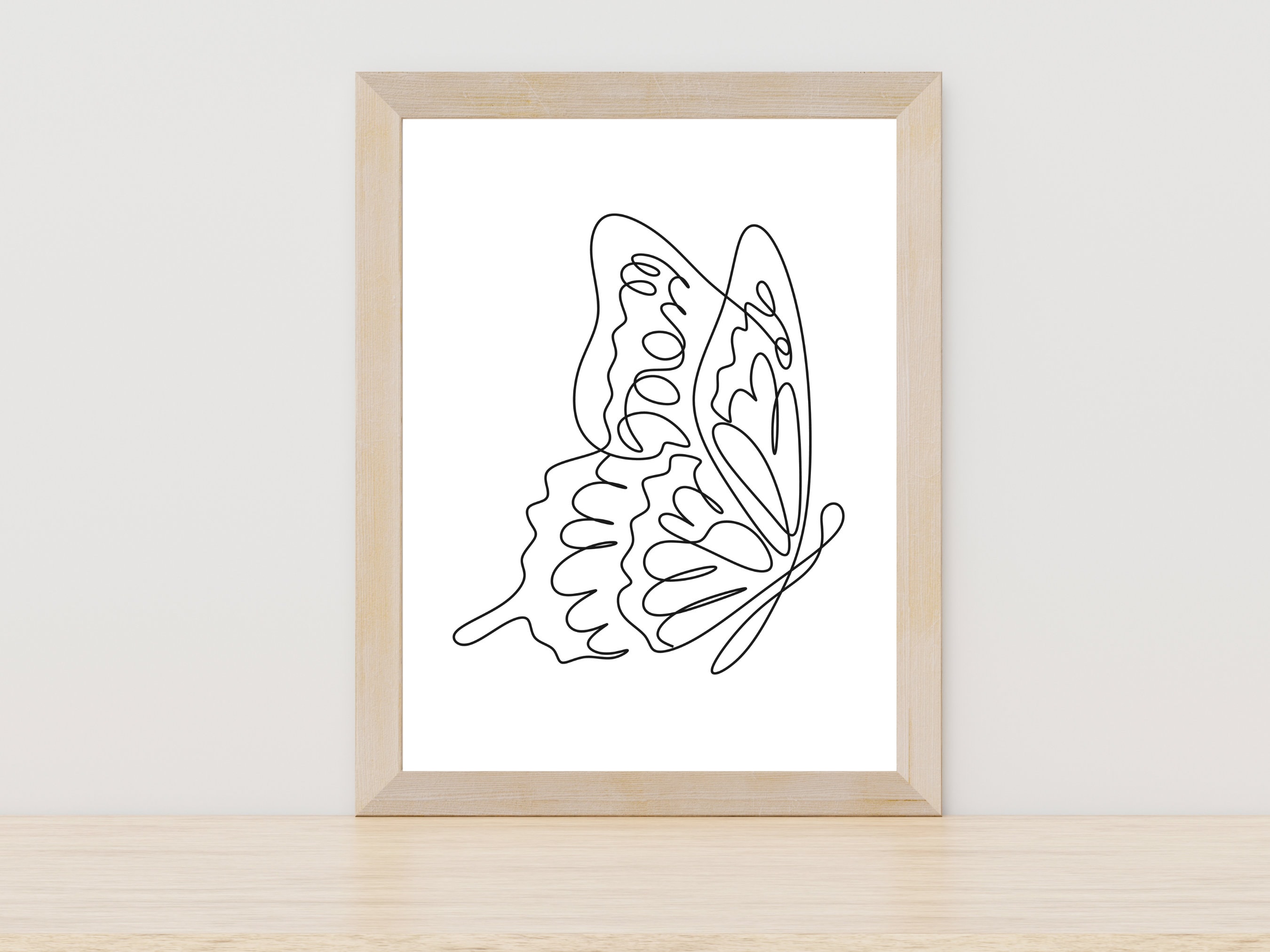 Butterfly Line Art, Line Drawing Art, Minimal Line Art, Butterfly Wall ...