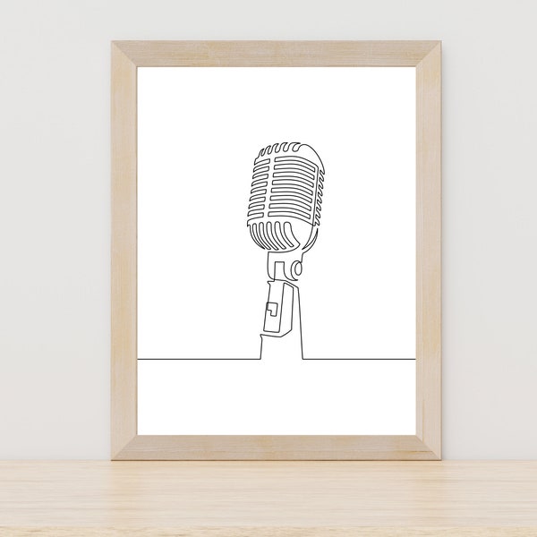 Microphone Art - Etsy