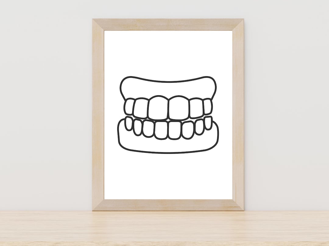 Dentist Line Art, Teeth Line Art, Minimal Dentist Office Line Art ...