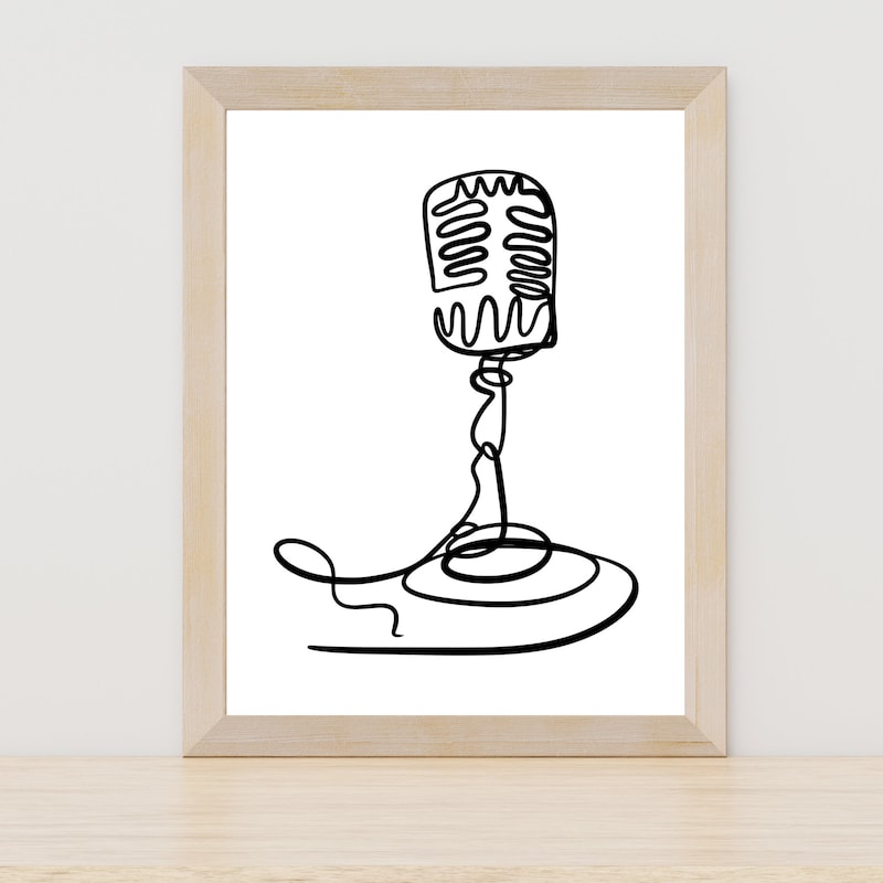 Microphone Art - Etsy