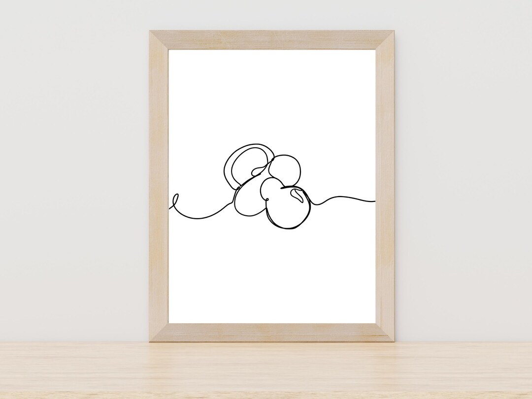 Pacifier Line Art, Binkie Line Art, Baby Nursery Wall Art, Minimalist ...