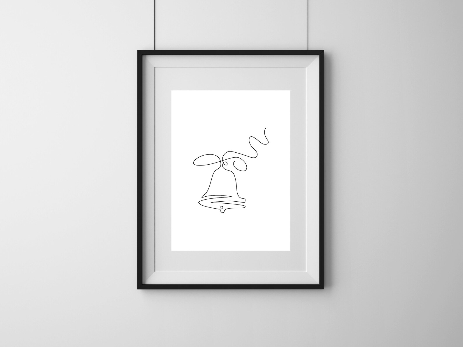Jingle Bells Line Art, Christmas Bells Wall Art, Christmas Decor ...