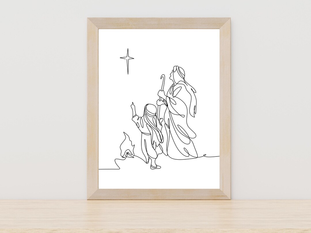 Religious Line Art - Etsy