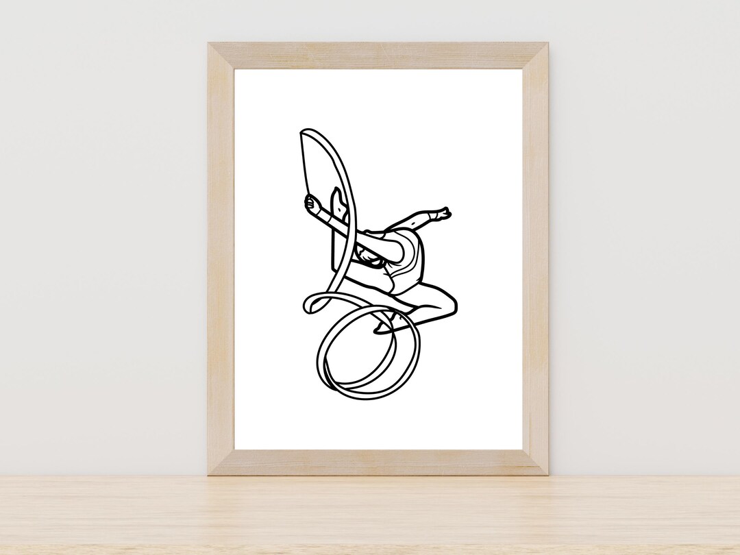 Rhythmic Dancer Line Art - Etsy