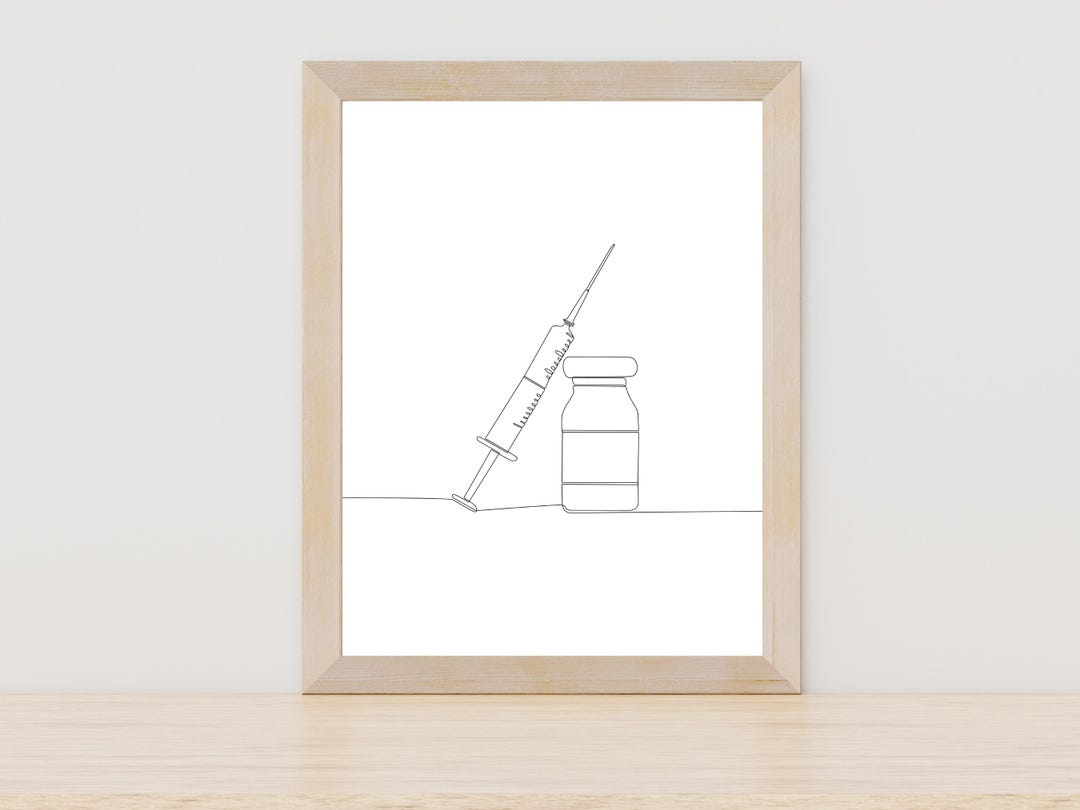 Medication Line Art, Medicine Wall Art - Etsy