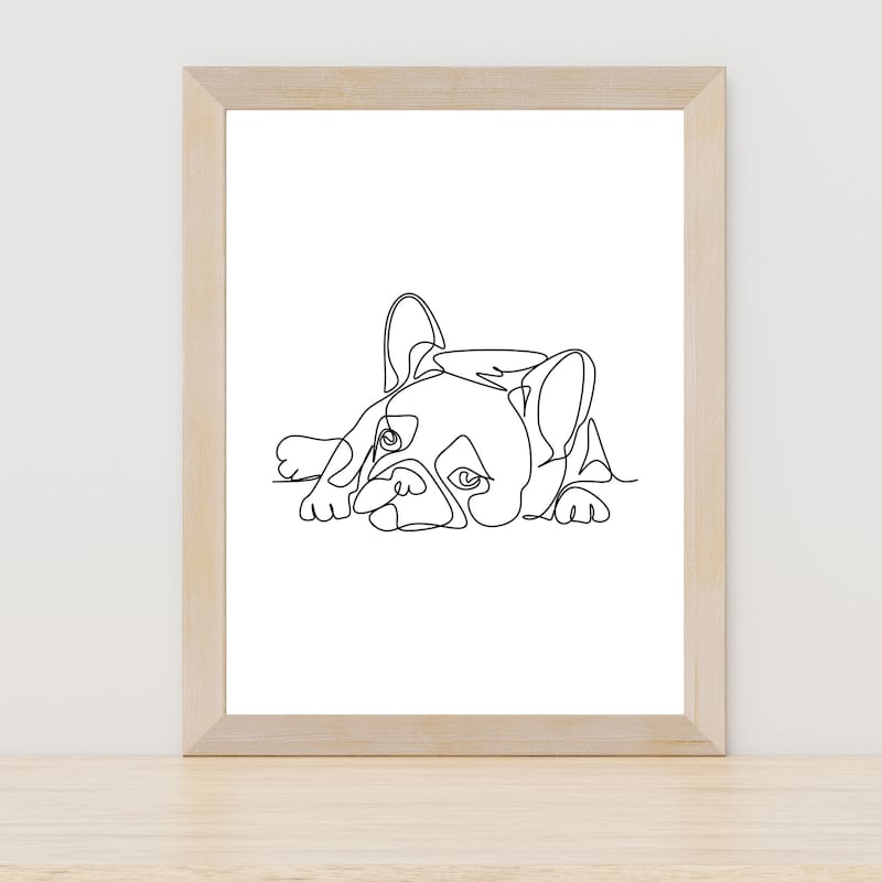 Lazy Dog Wall Art - Etsy