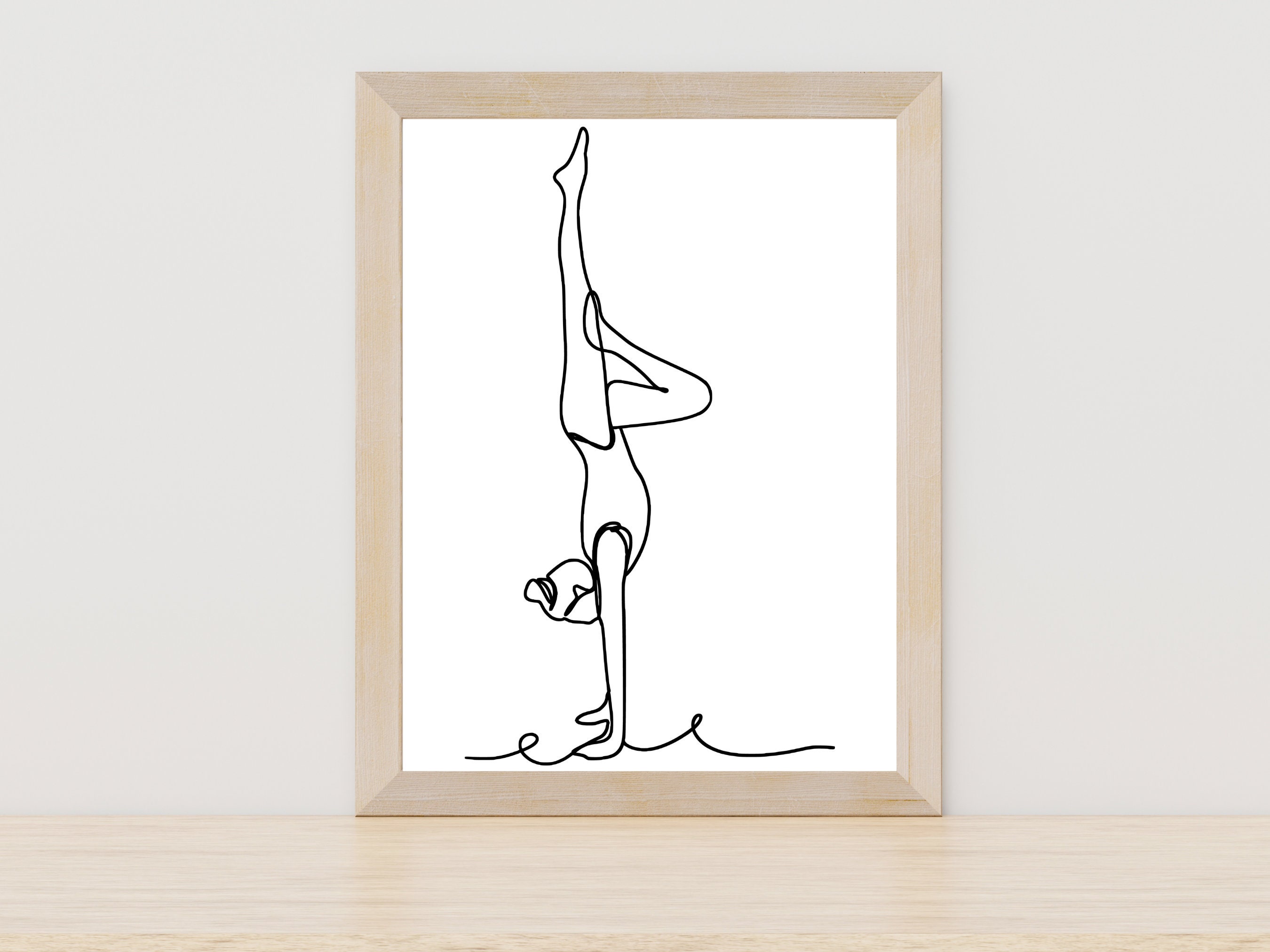 Handstand Line Art Gymnastics Print Gymnast Line Art - Etsy Australia