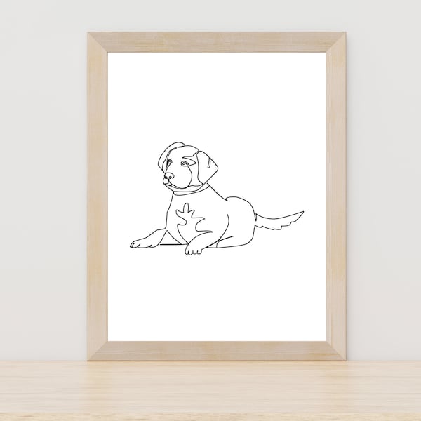 Labrador Drawing - Etsy
