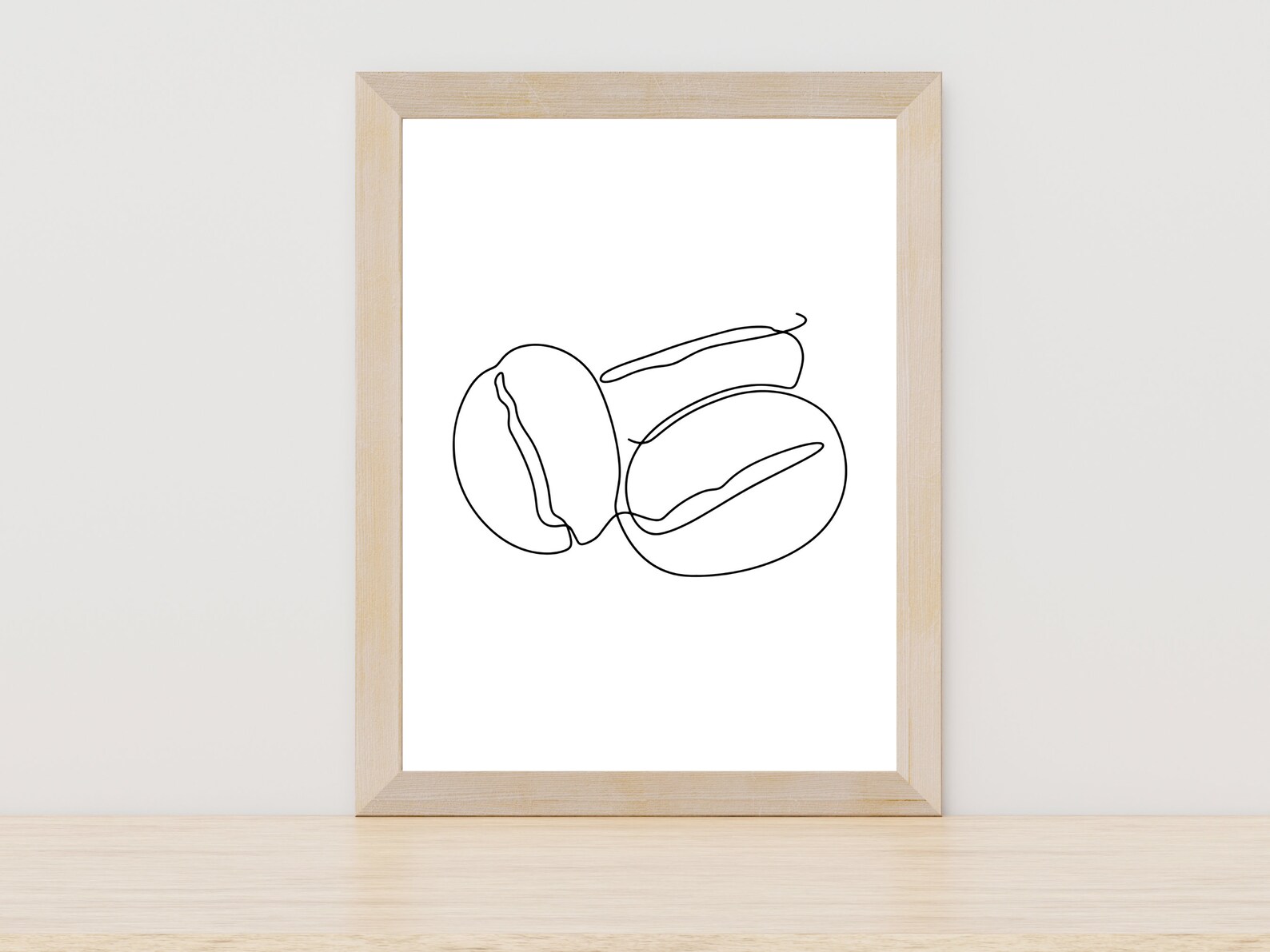 Coffee Beans One Line Drawing Coffee Beans Print Line Art - Etsy