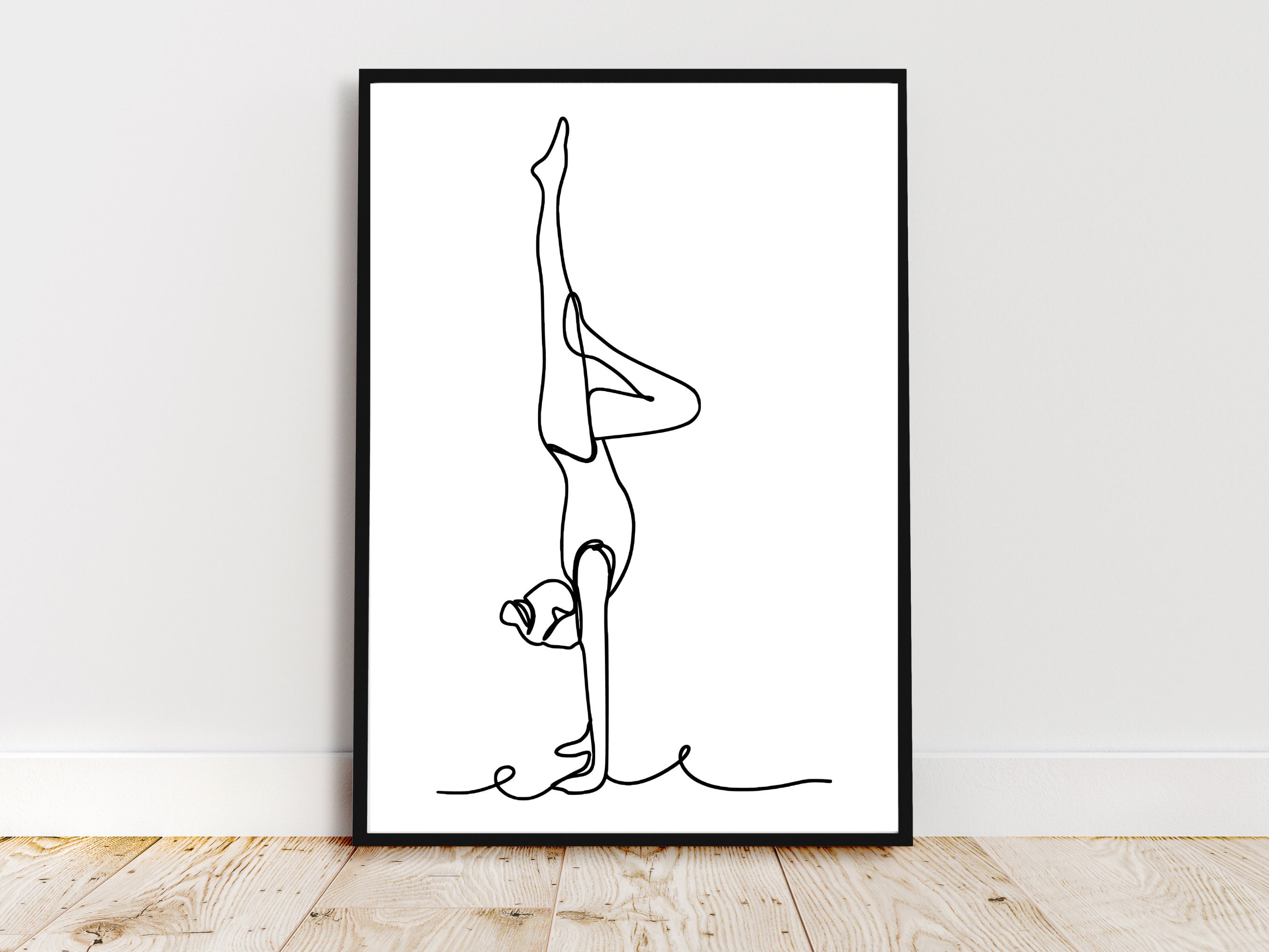 Handstand Line Art Gymnastics Print Gymnast Line Art - Etsy Australia