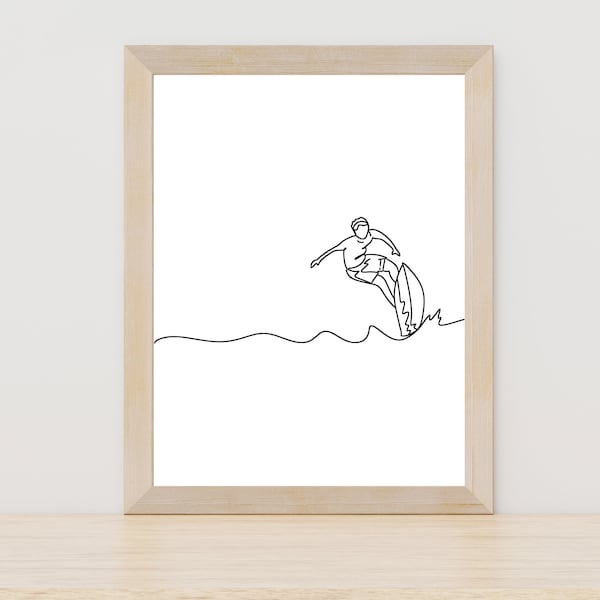 Ocean Water Line Wall Art - Etsy