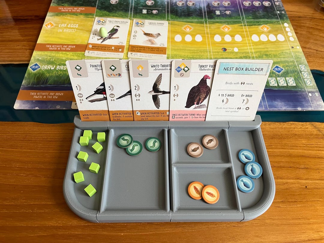 Modular Expandable Customizable Board Game Tray With Card Holder - Etsy