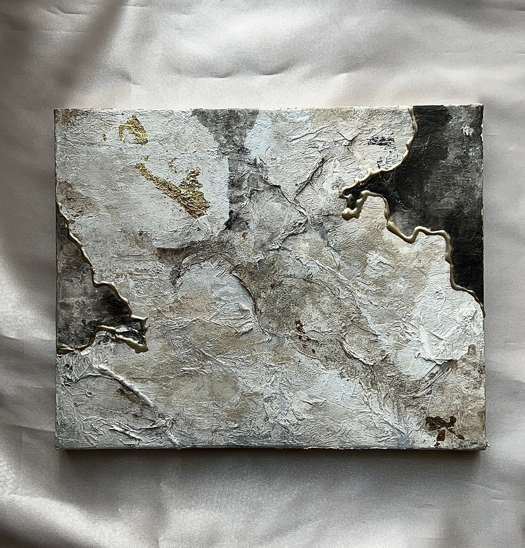Abstract Art Painting Wall Art Modern Japanese Asian Neutral Gold ...