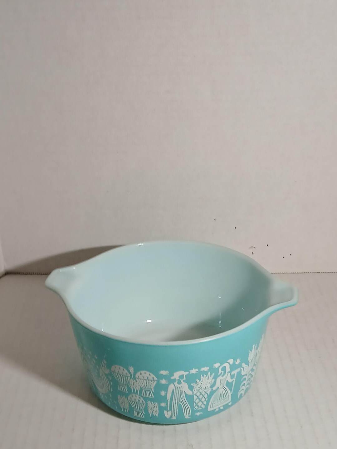Pyrex Butterprint 473 (1 Quart) Casserole Dish Turquoise Blue 1957-1968 ...