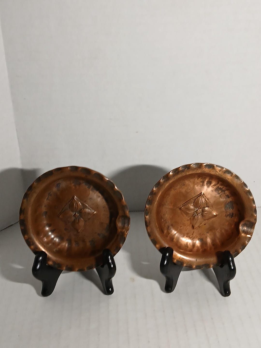 Craftsman Studios Copper Ashtrays 2 From 1920's-1950 - Etsy