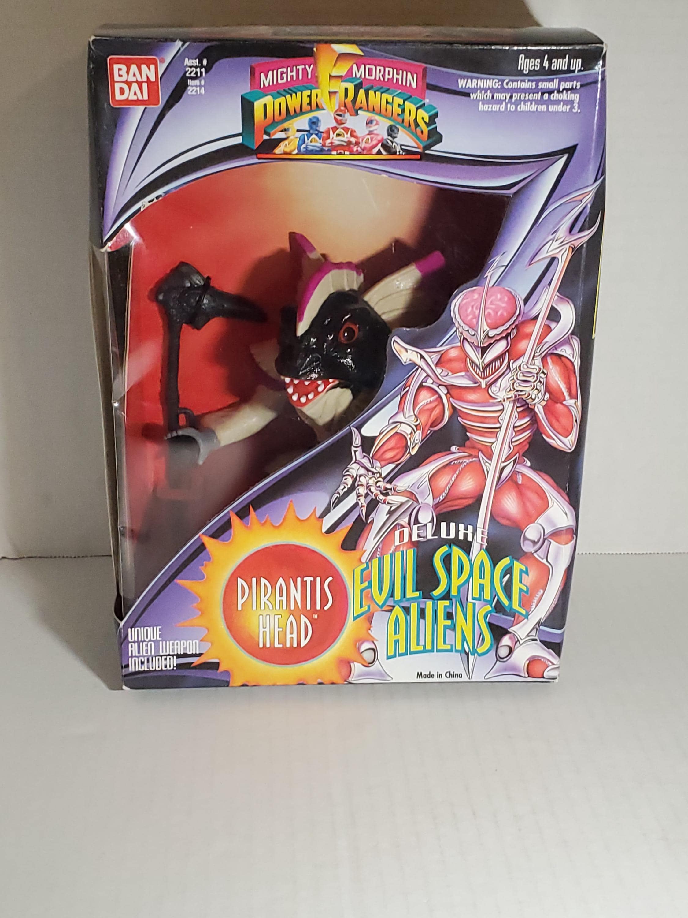 Power Rangers Mighty Morphin Pirantis Head Evil Space Aliens 1994 - Etsy