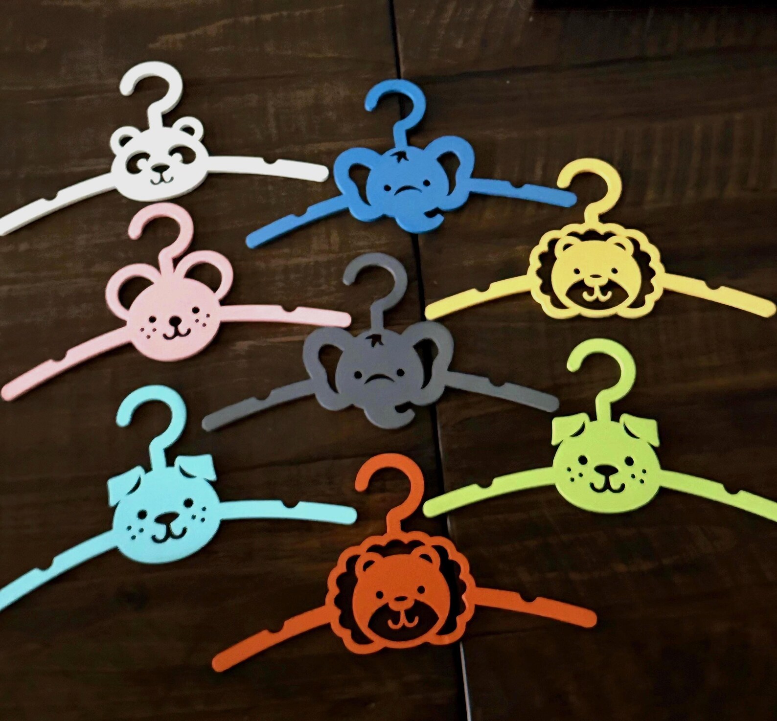 Wooden Animal Hangers Baby & Kids Clothes Nursery Closet Organize ...