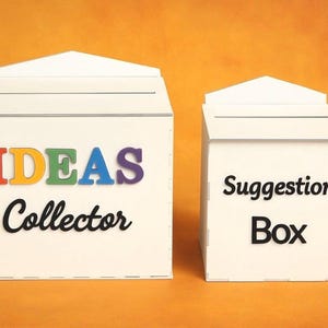Personalize Wooden Suggestion Box: Feedback Comment Box, Tips Box ...