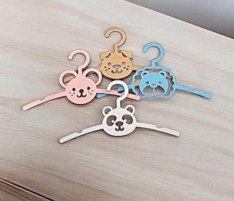 Set of Wooden Animal Hangers – Baby & Kids Clothes Hangers | Nursery ...