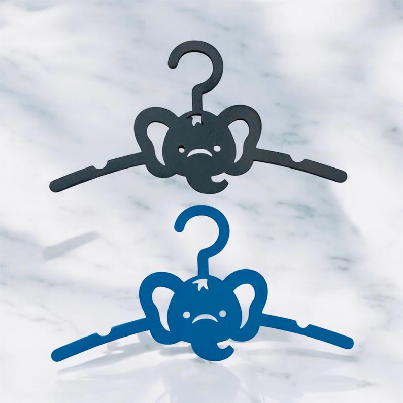 Set of Wooden Animal Hangers Baby & Kids Clothes Nursery Closet ...