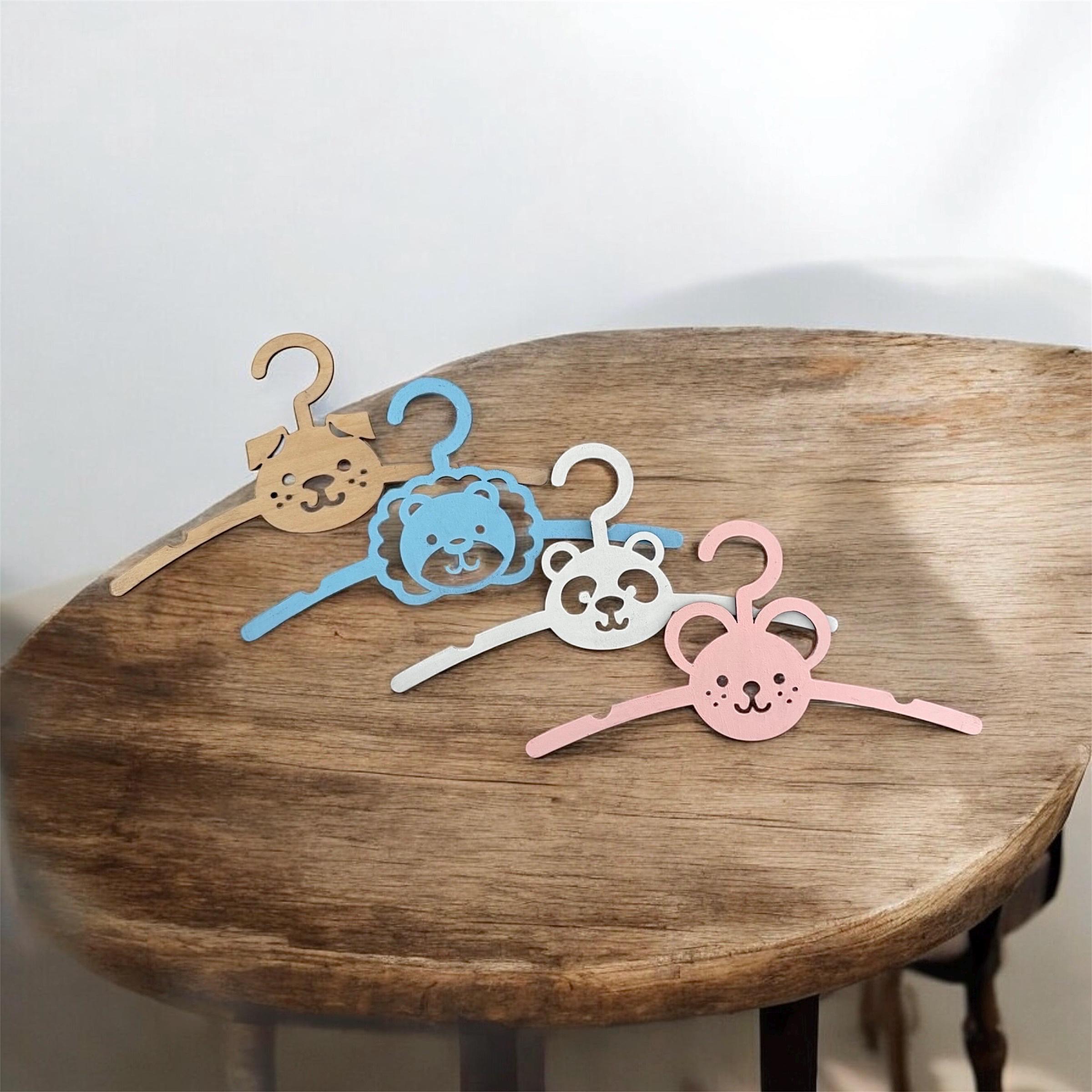 Set of Wooden Animal Hangers – Baby & Kids Clothes Hangers | Nursery ...