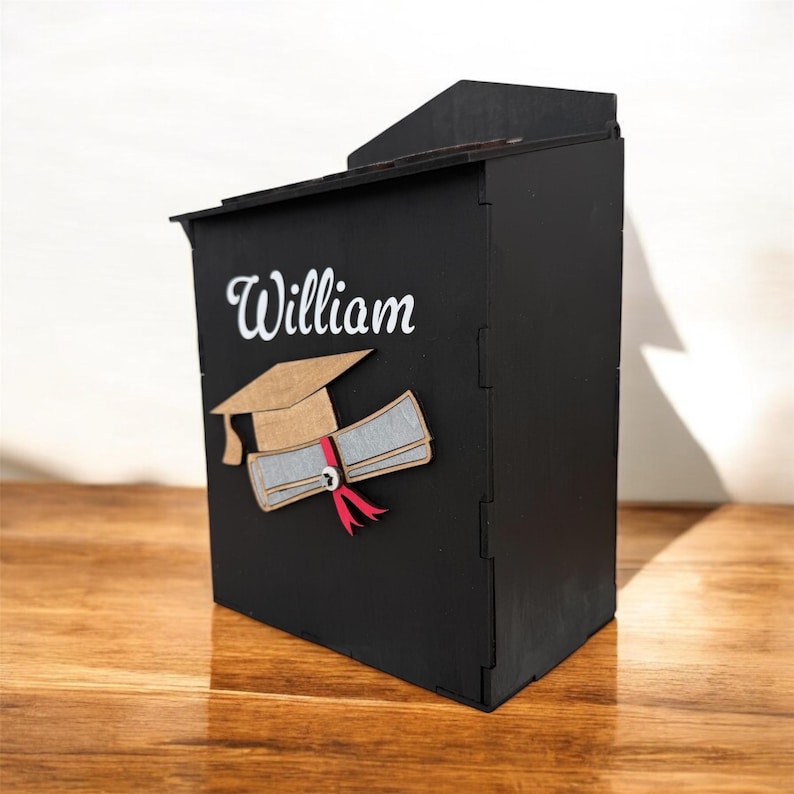 Personalized Graduation Card Box 2025: Keepsake Gift- Different Sizes ...