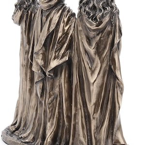 The Three Fates of Destiny Cold Cast Resin Antique Bronze Finish Greek ...
