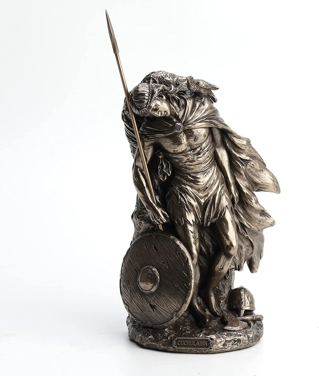 The Death of Cu Chulainn Cold Cast Resin Antique Bronze Finish Warrior ...