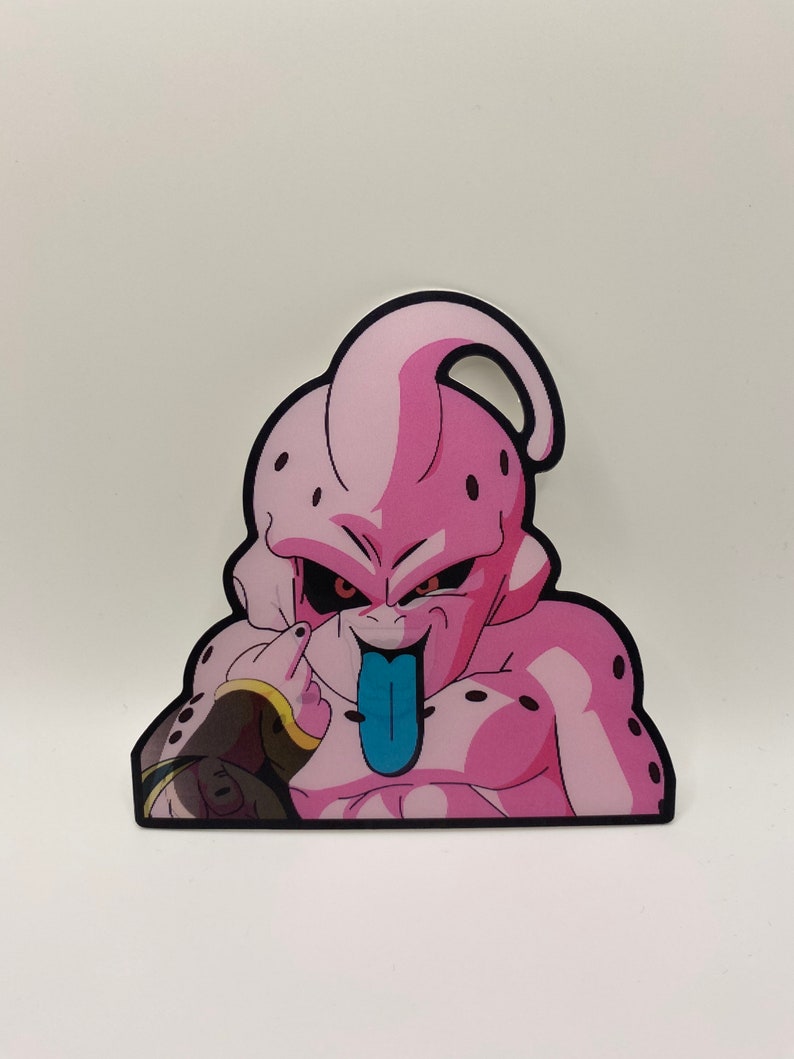 Kid Buu 3D Sticker Mini Anime Stickers Anime Peeker Vinyl - Etsy