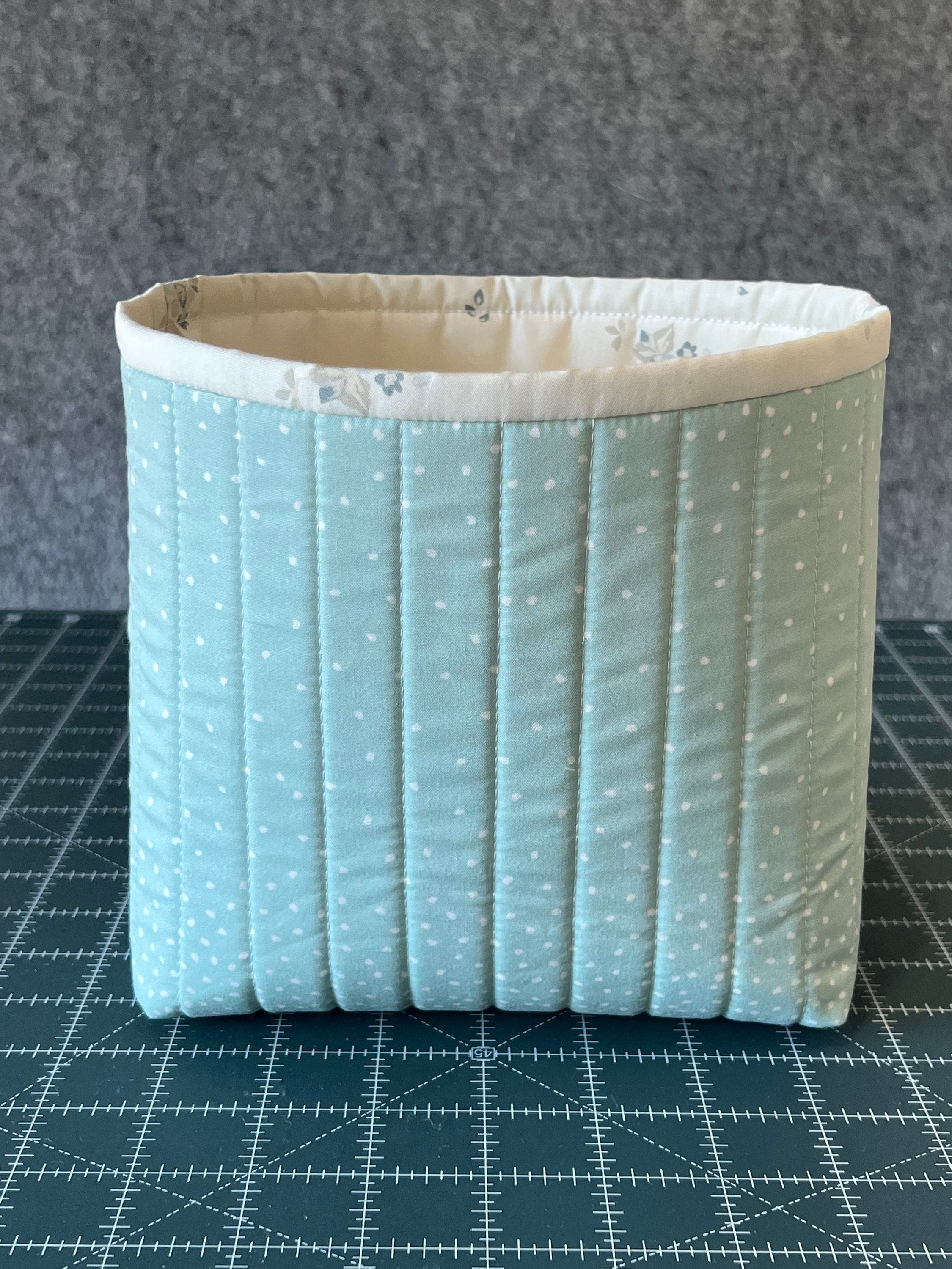 The Quilted Quarter Bin, Organizational Fabric Bin, PDF Sewing ...