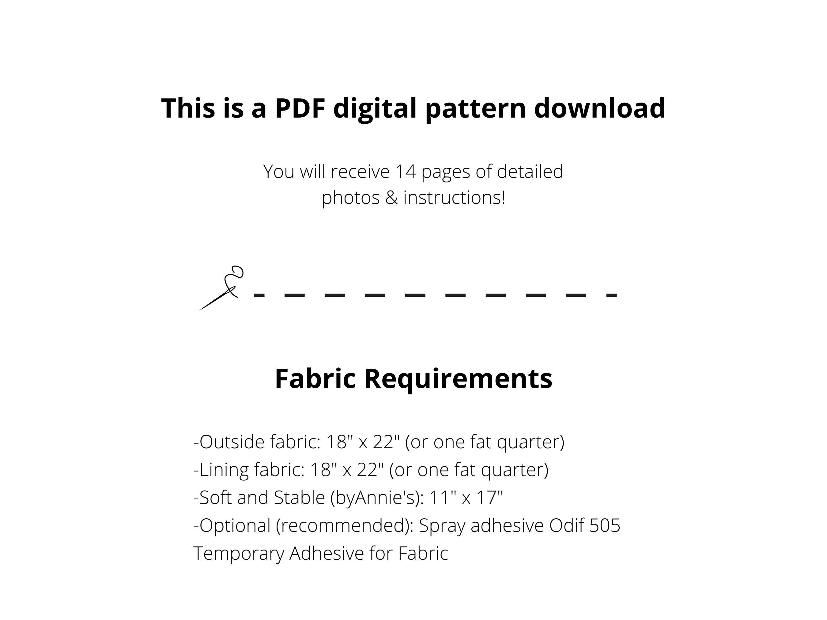 The Quilted Quarter Bin, Organizational Fabric Bin, PDF Sewing ...