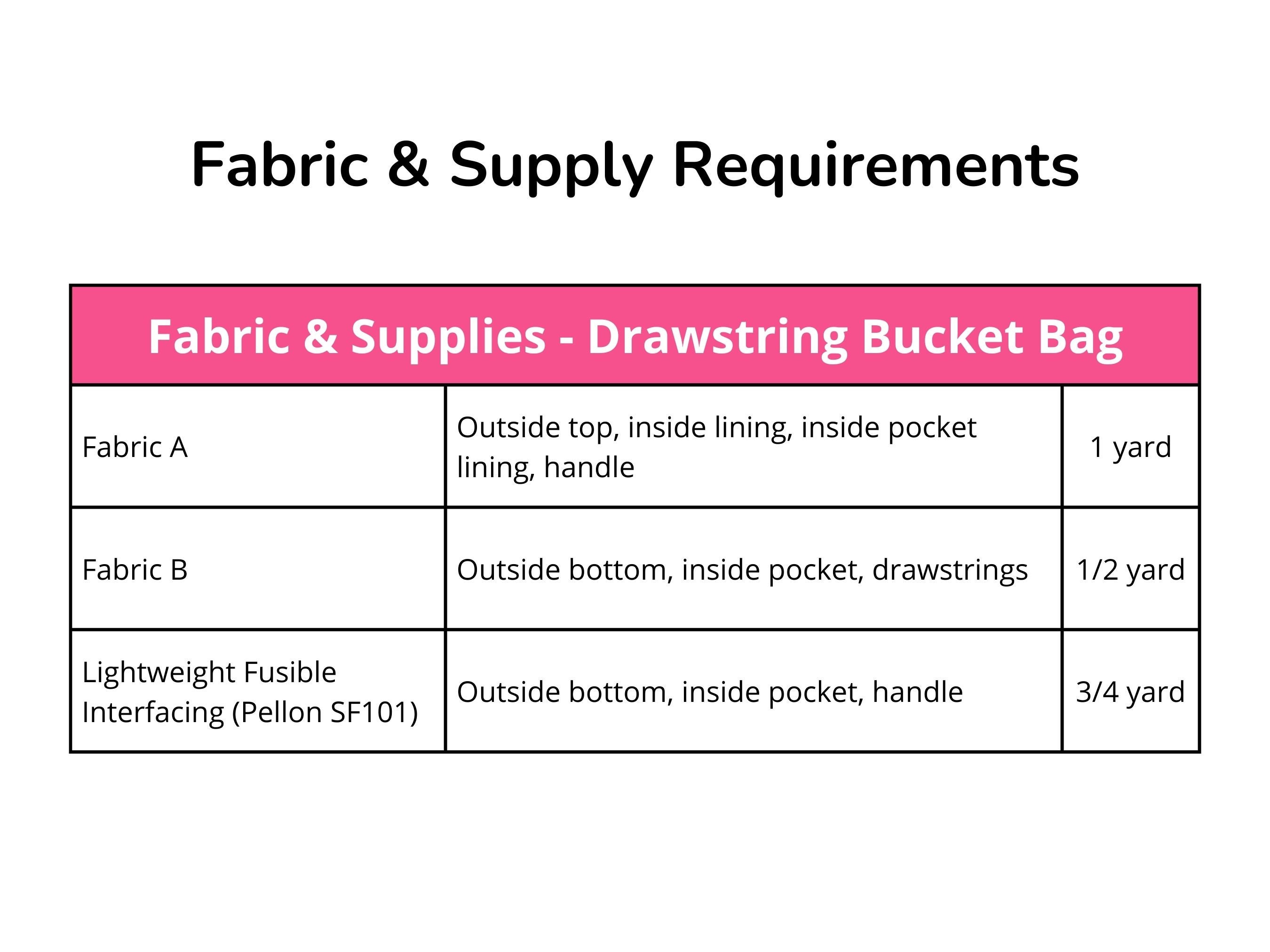 Drawstring Bucket Bag Sewing Pattern, PDF Digital Download - Etsy