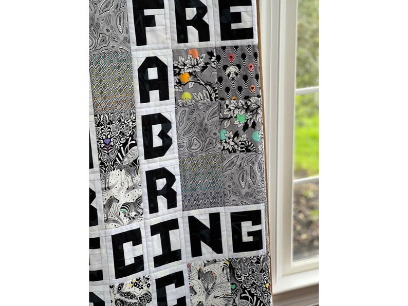 Modern Quilt Pattern, Alphabet Quilt Pattern, Five Letter Word for Fun ...