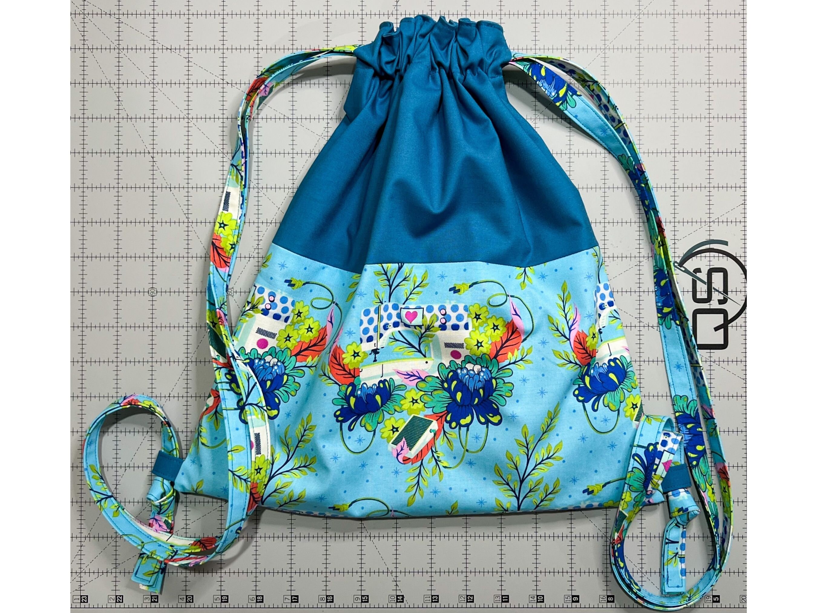 Drawstring Backpack Sewing Pattern, Beginner Bag Pattern, Kids Backpack ...
